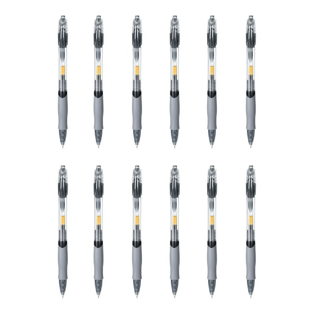 Eoozwa Fine Point Gel Pens 12 Pack 0.5mm Black Ink Smooth Writing for ...