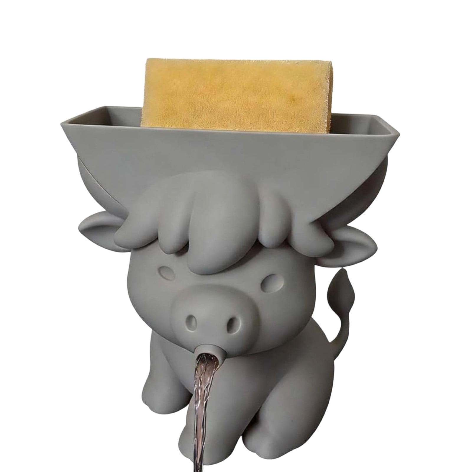 Eoozwa Funny Cow Sponge Holder, Kitchen Sink Countertop Organizer to ...