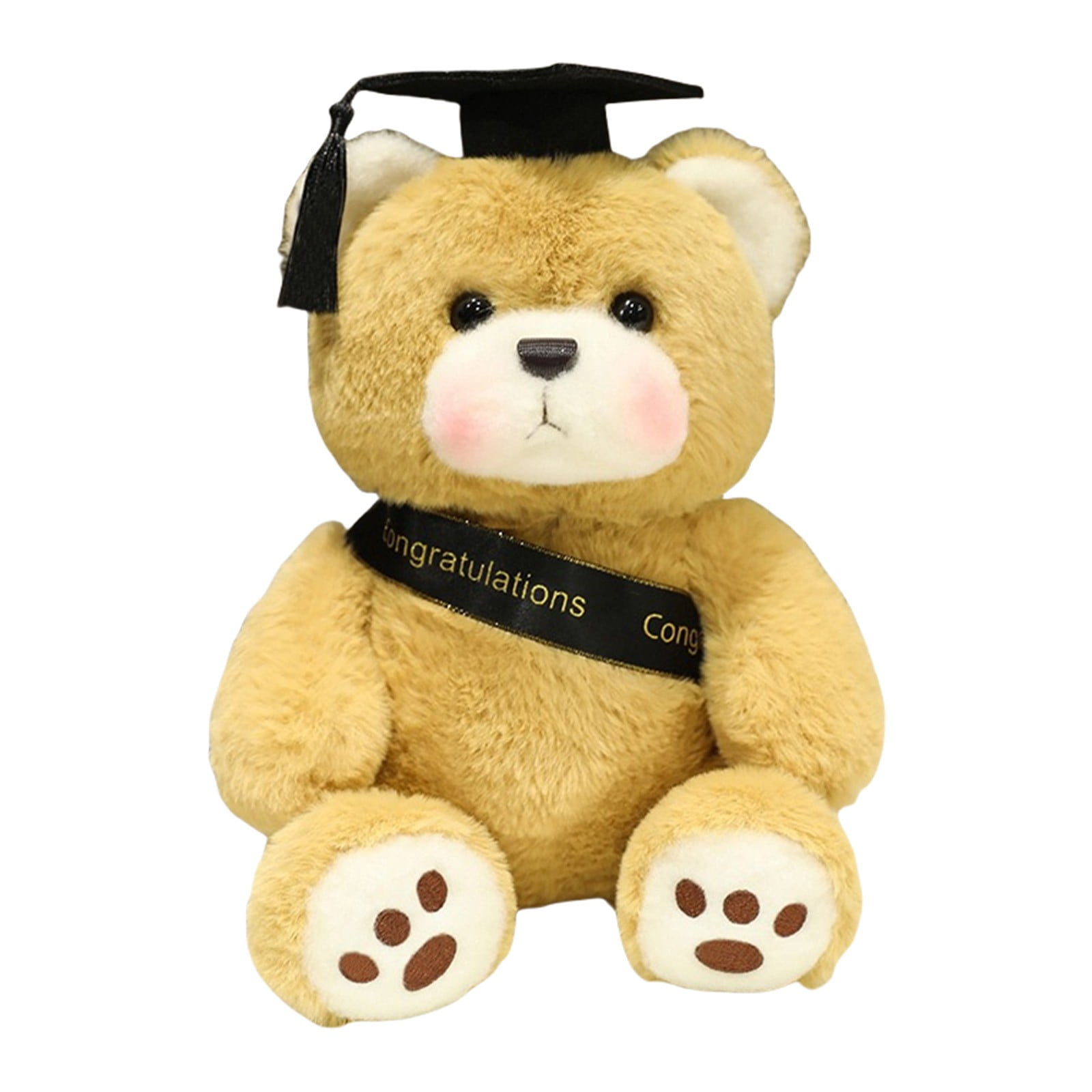 Eoozwa Graduation Doctor Bear Plush Toy with Cap Gown and Glasses ...