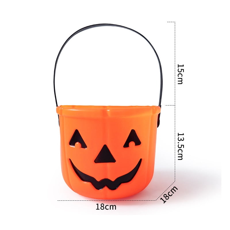 Eoozwa Halloween Trick or Treat Buckets Halloween Pumpkin Buckets ...