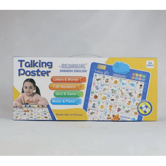 Eoozwa Interactive Talking Poster Bilingual English Spanish Learning ...
