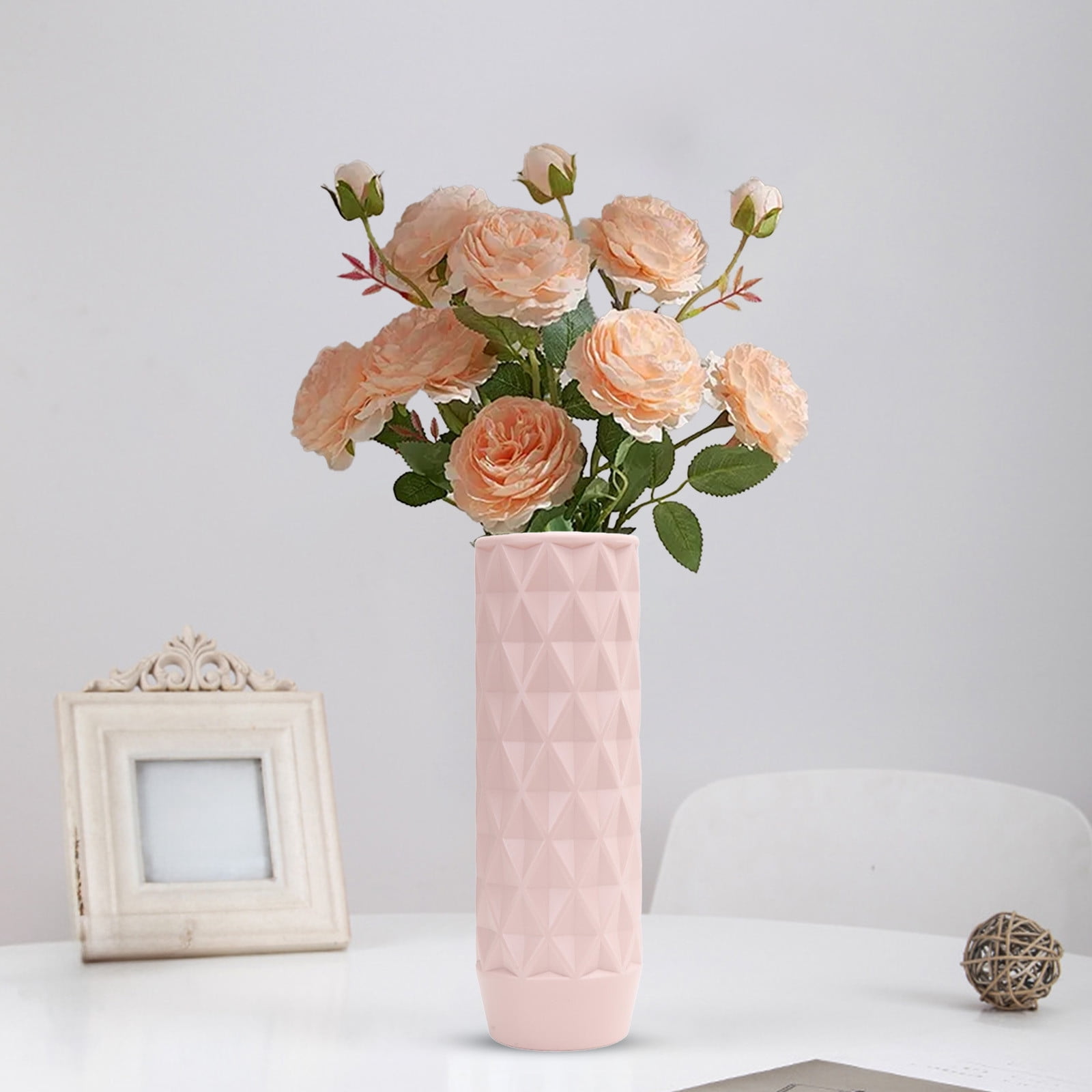 Eoozwa Plastic Vase, Unbreakable Vase for Flowers, Plastic Flower Vases ...