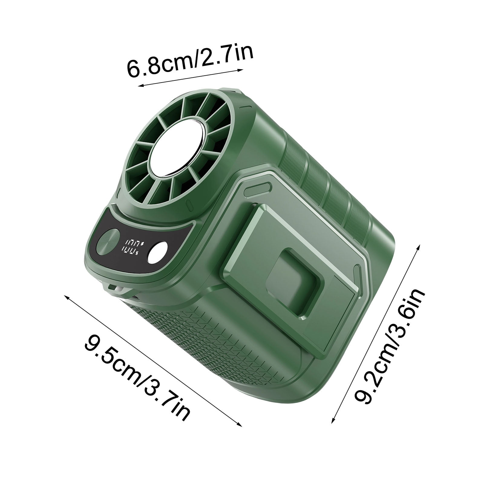 Eoozwa Portable Waist Clip Fan, 6000mAh Battery Operated Necklace Fan ...