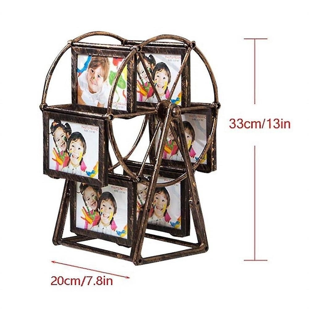 Eoozwa Retro Vintage Rotating Ferris Wheel Picture Frame, Personalized ...