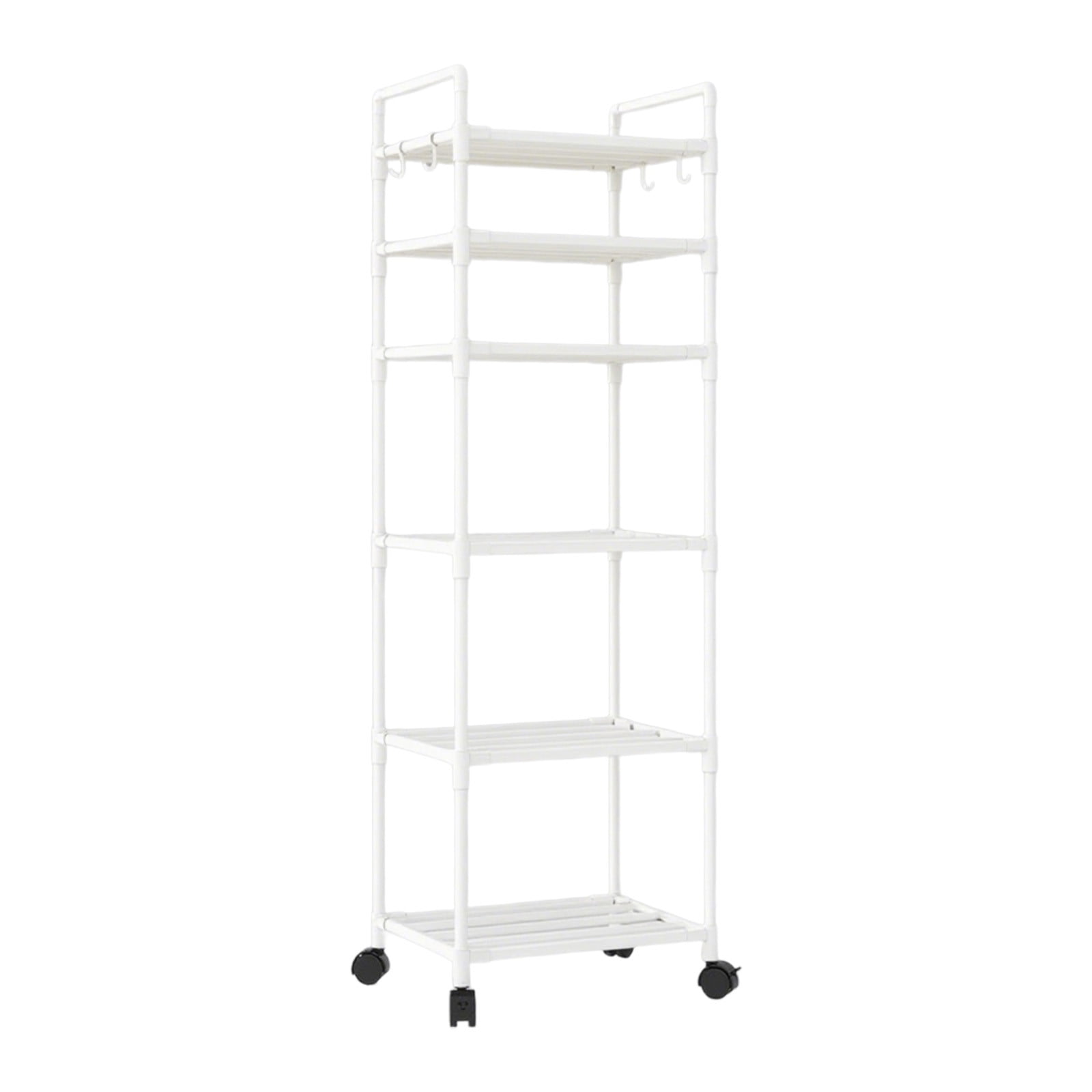 Eoozwa Rolling Storage Cart 6 Tier Organizer Mobile Shelving Unit ...