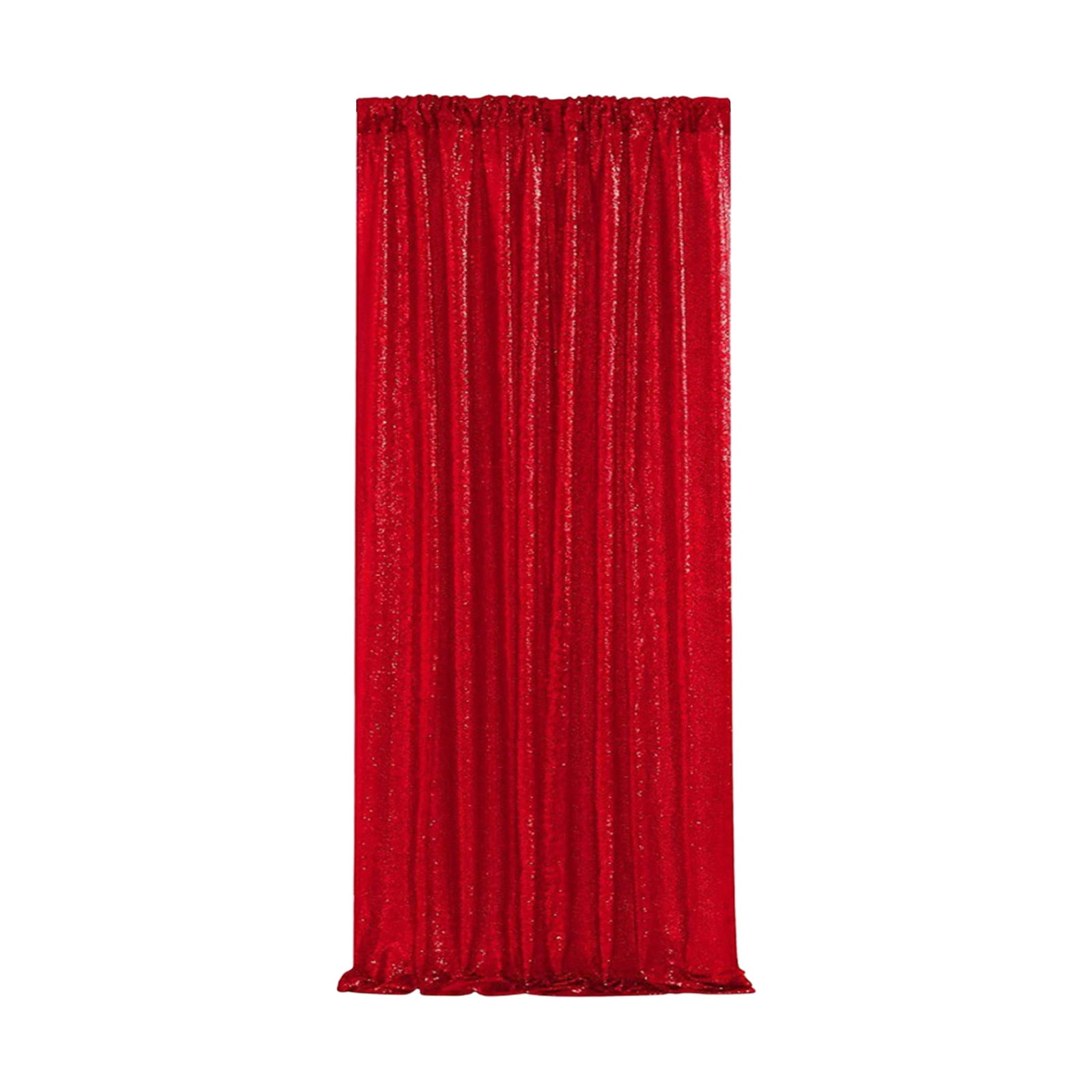 Eoozwa Sequin Backdrop Curtain Panels Stage Sheer Gold Curtains ...