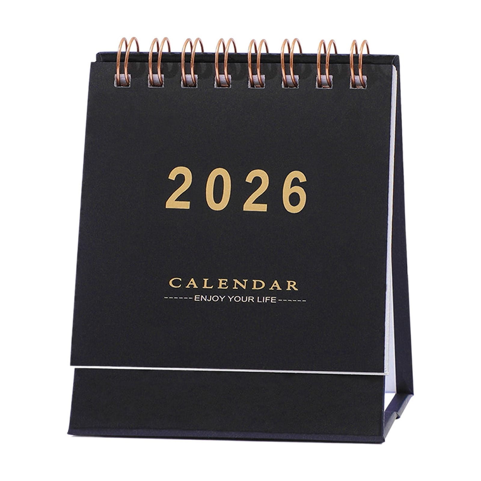 Eoozwa Solid Color Desk Calendar 2026 English Minimalist Design for ...