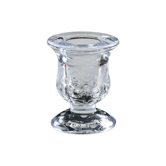 Eoozwa Taper Candle Holders, Clear Glass Candlestick Holder Candles ...