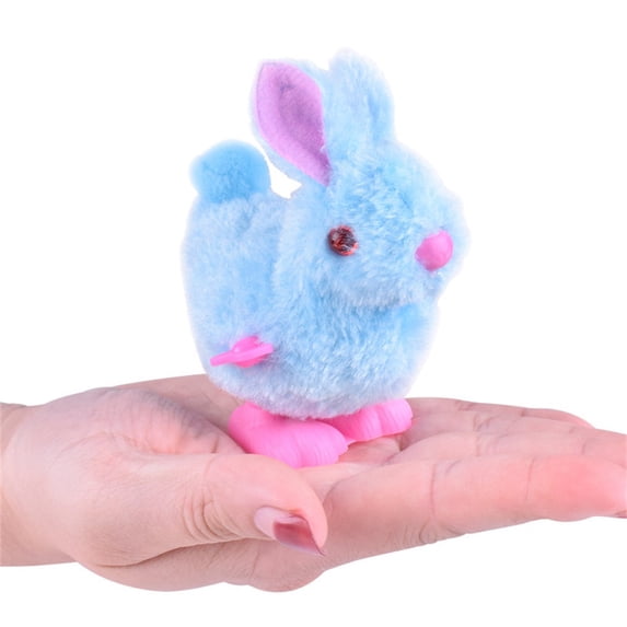 Eoozwa Wind Up Hopping Bunny Toy Plush Stuffed Animal for Easter Gift ...