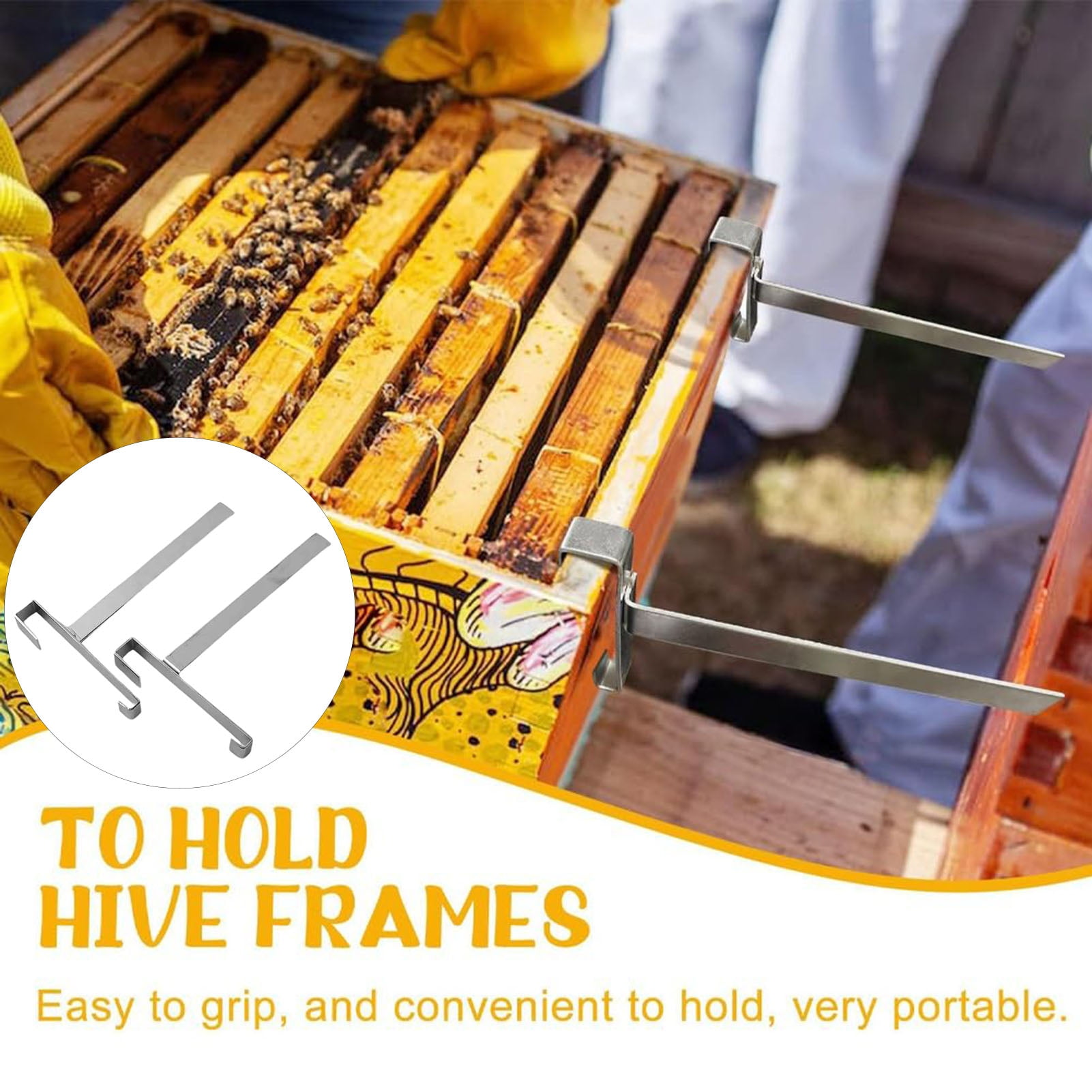 Eoperou 1 Pair Beehive Inspection Bracket Beehive Frame Holder ... Eoperou 1 Pair Beehive Inspection Bracket Beehive Frame Holder ...