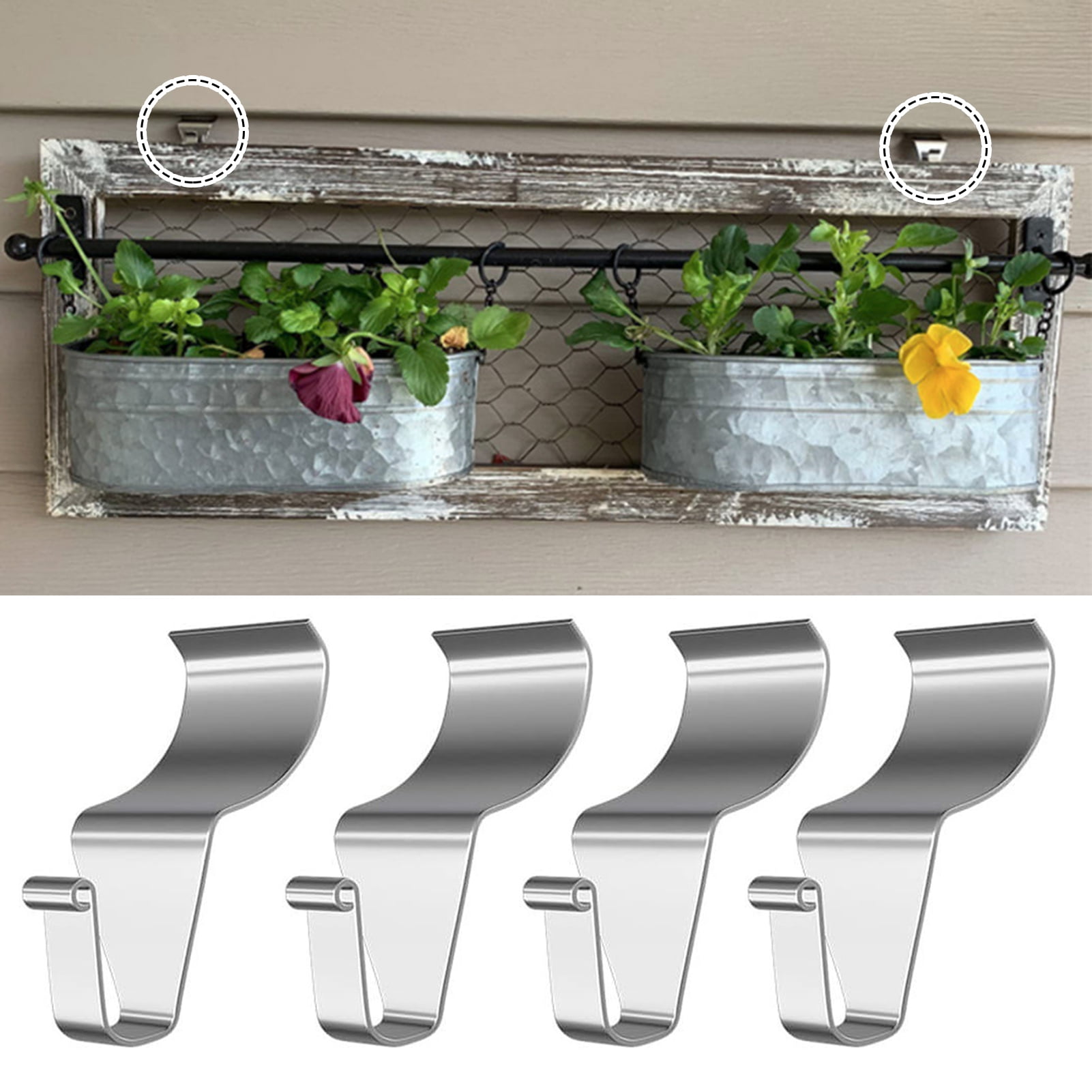 Eoperou 2Pcs Storage Hooks Rustproof Corrosion Resistant Not Easily ...