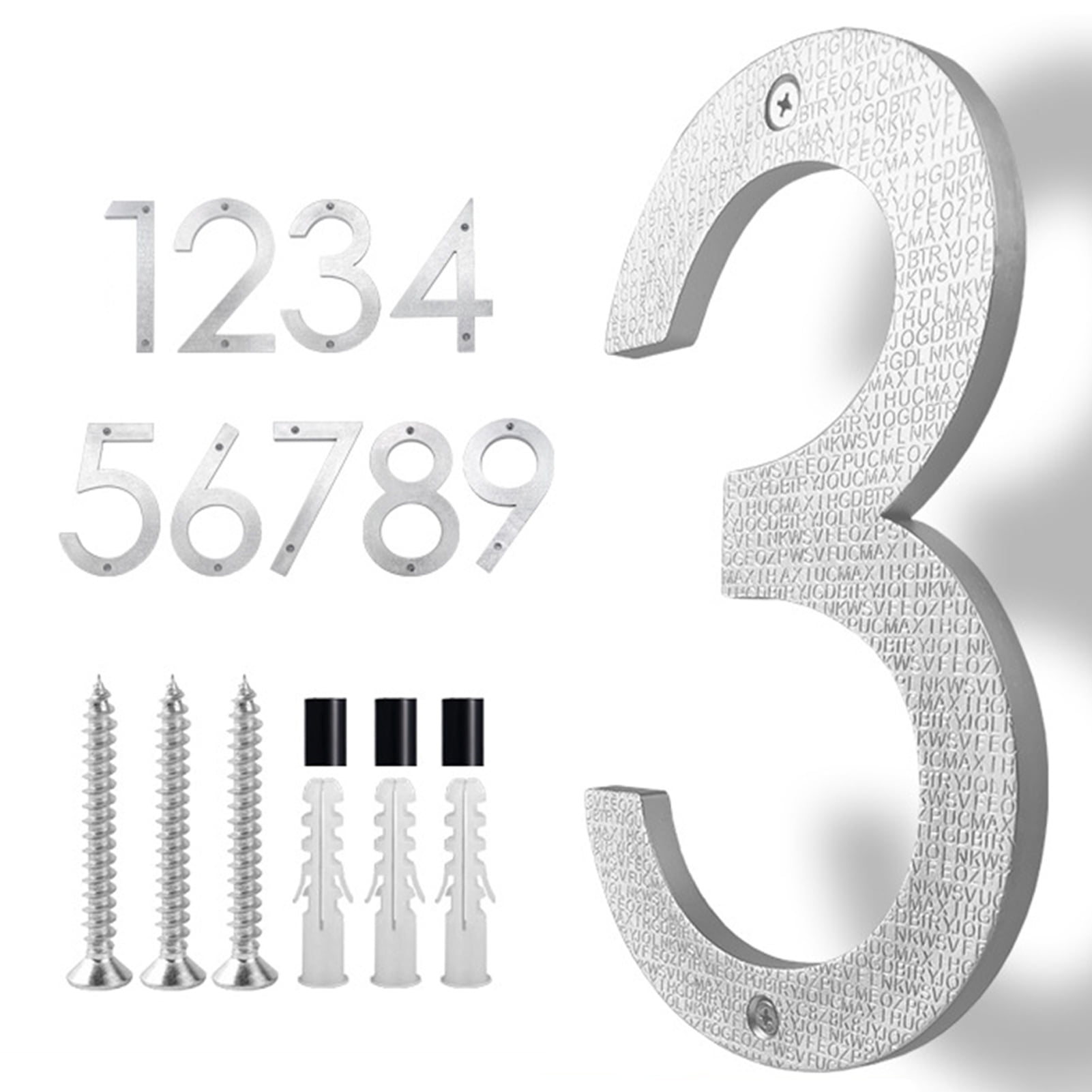 Eoperou 8-Inch House Number - 1-9 3D Numbers, High Visibility Outside ...
