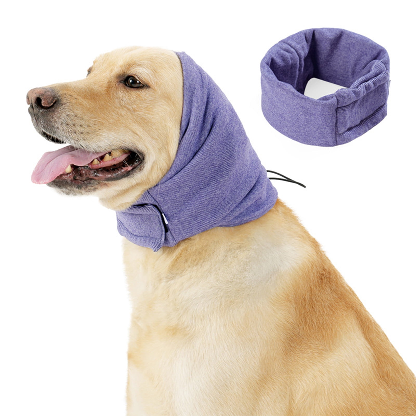 Eoperou Dog Calming Hoodie Hematoma Ear Wraps Dog Head Cover Ear Muffs ...