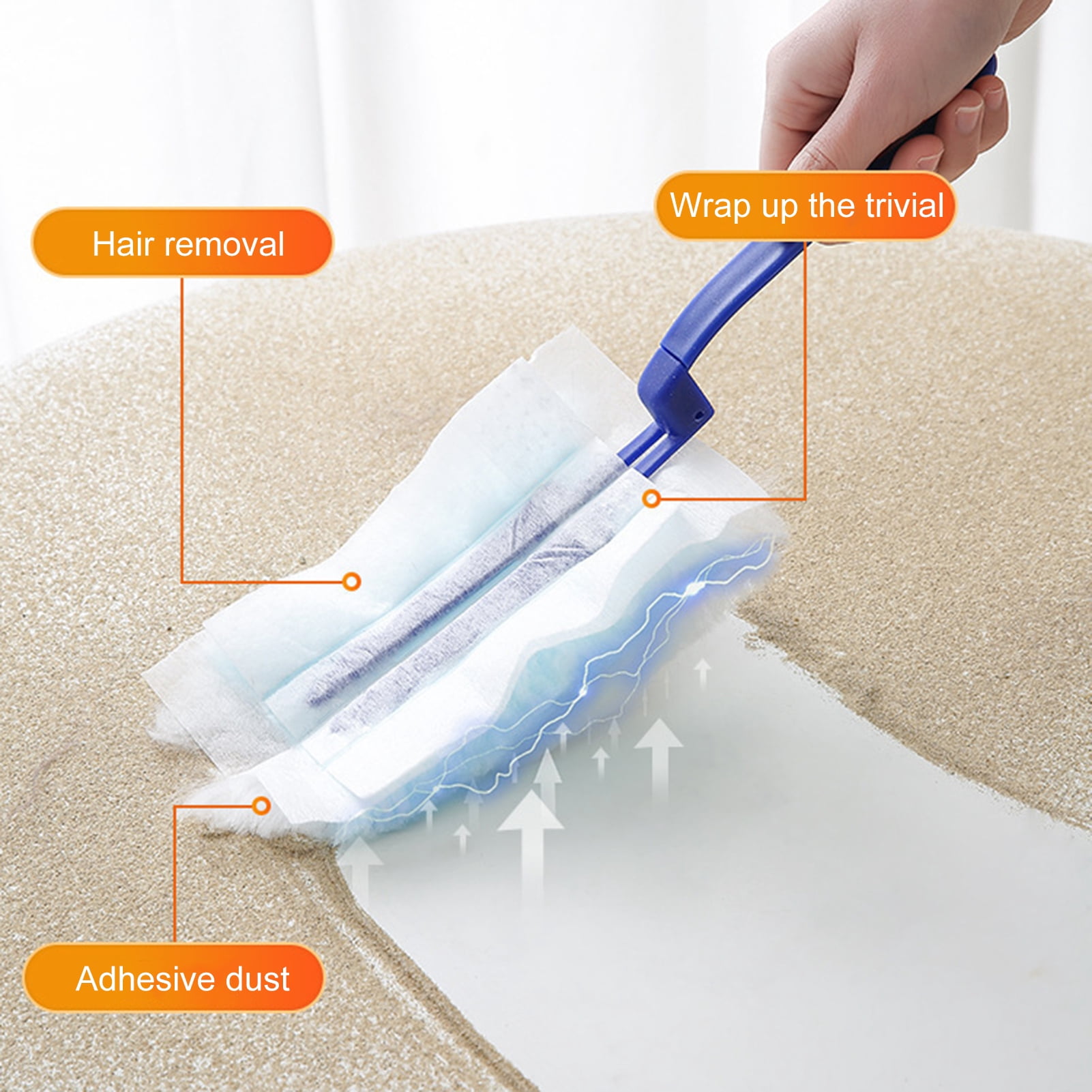 Eoperou Duster Dusting Remover with Refills Flexible Cleaning Set Short ...