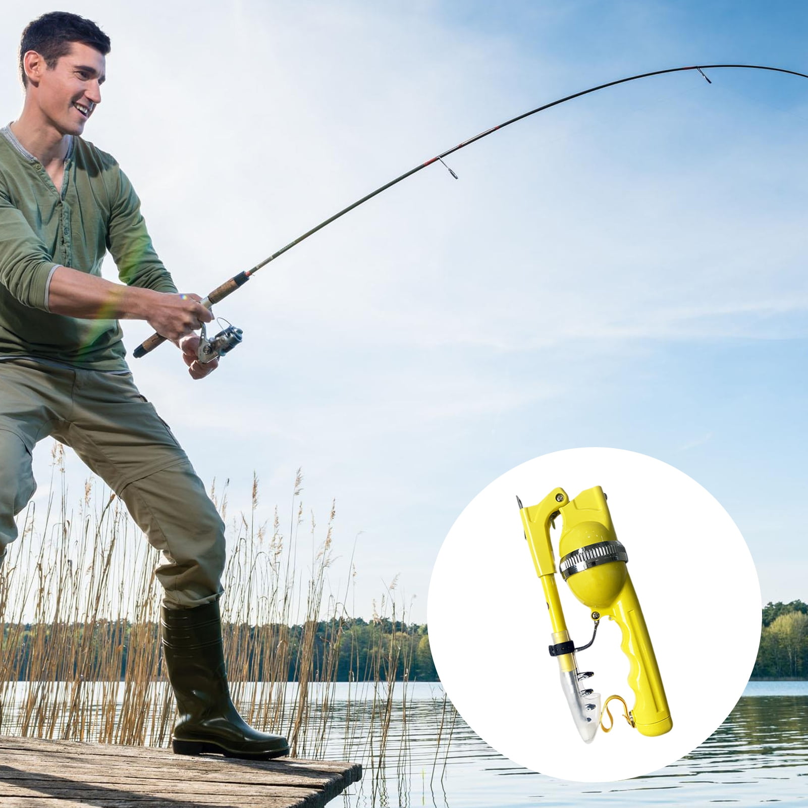 Eoperou Folding Fishing Rod: with Reel Portable Heavy Duty Telescopic ...