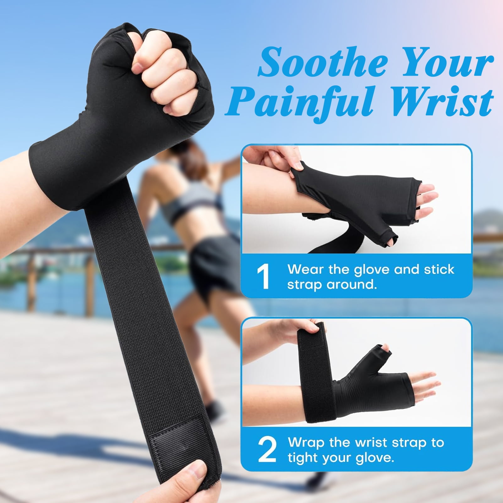 Eoperou Hand Ice Pack Glove: for Carpal Tunnel Relief Cold Hot Therapy ...