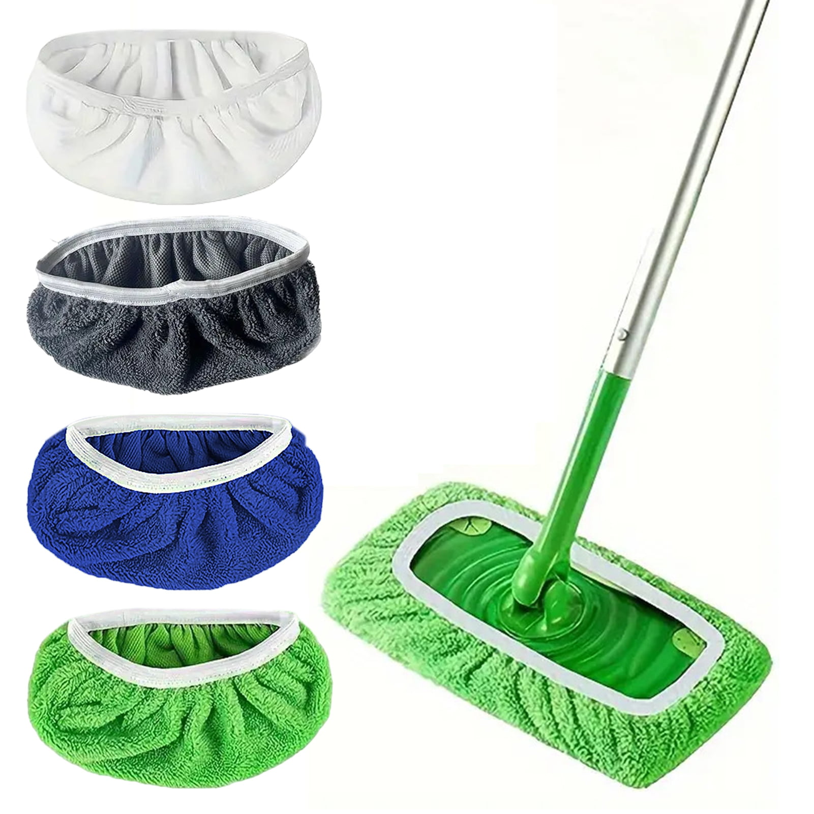 Eoperou Mop Replacement Cloth - 2Pcs Coral Fleece Absorbent Cleansing ...