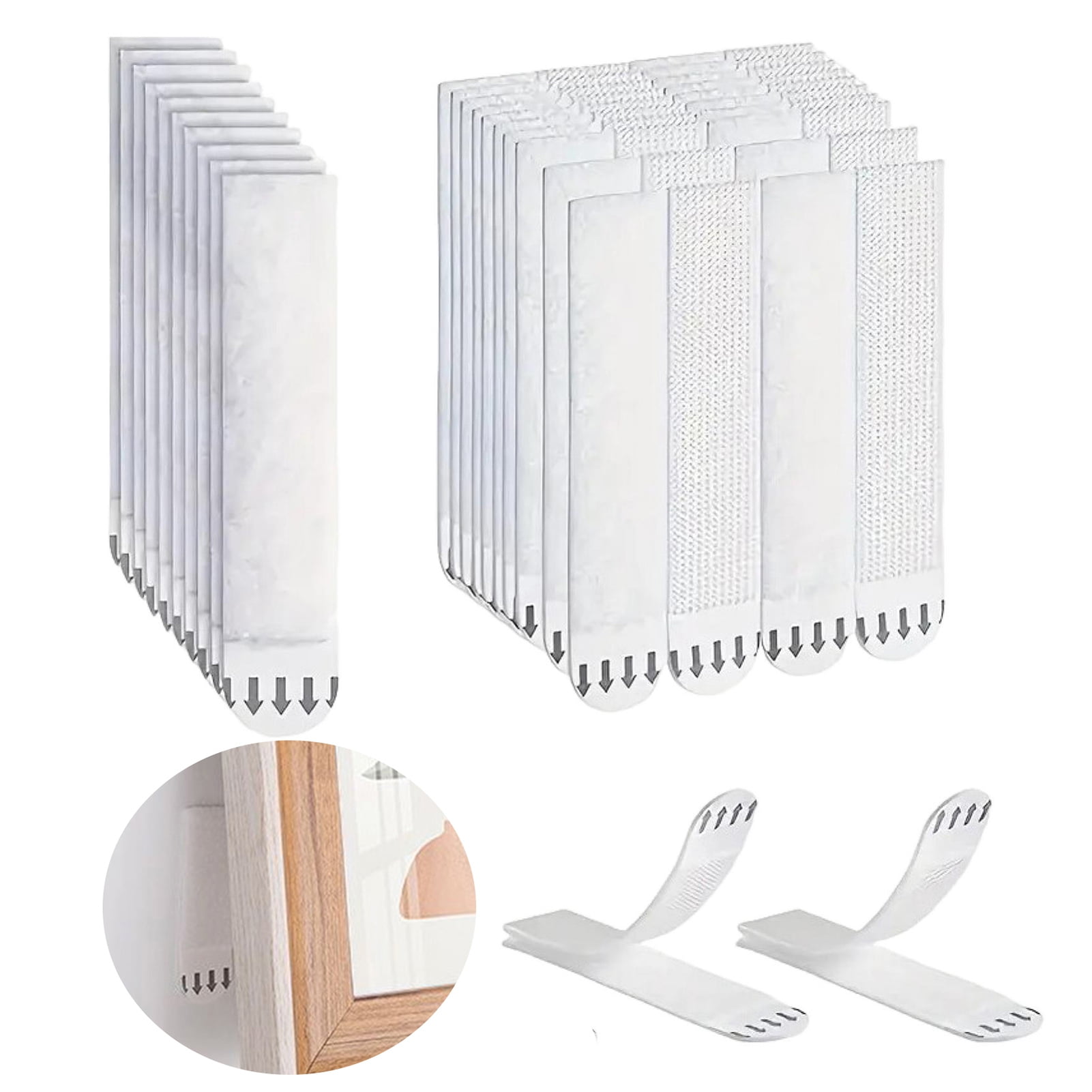 Eoperou Picture Hanging Strip - 12 Pairs Heavy Duty Sticky Picture ...