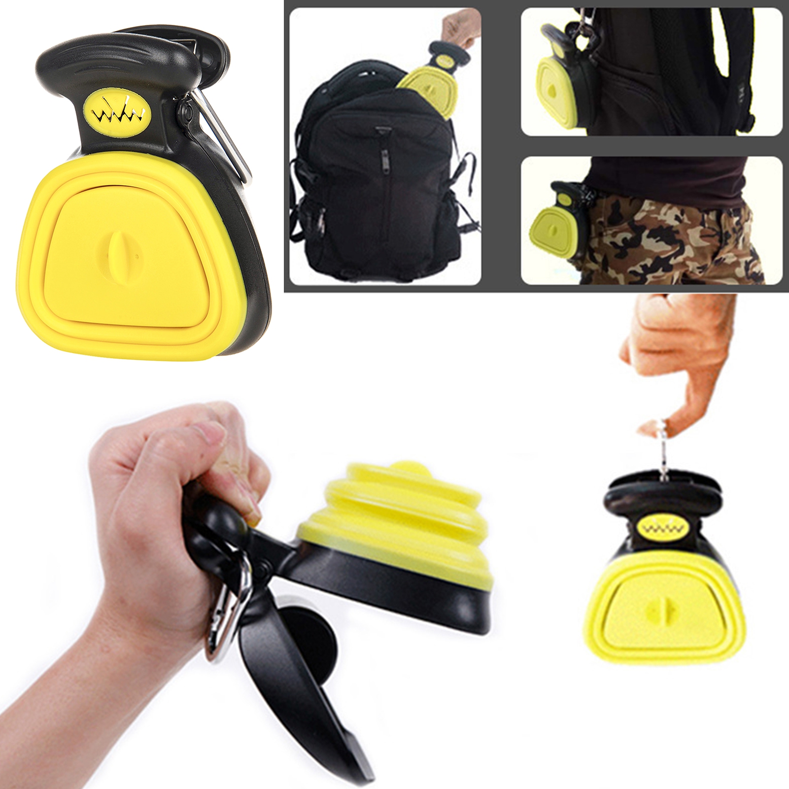 Eoperou Portable Foldable Dog Poop Scooper Outdoor Travel Pet Tool with ...