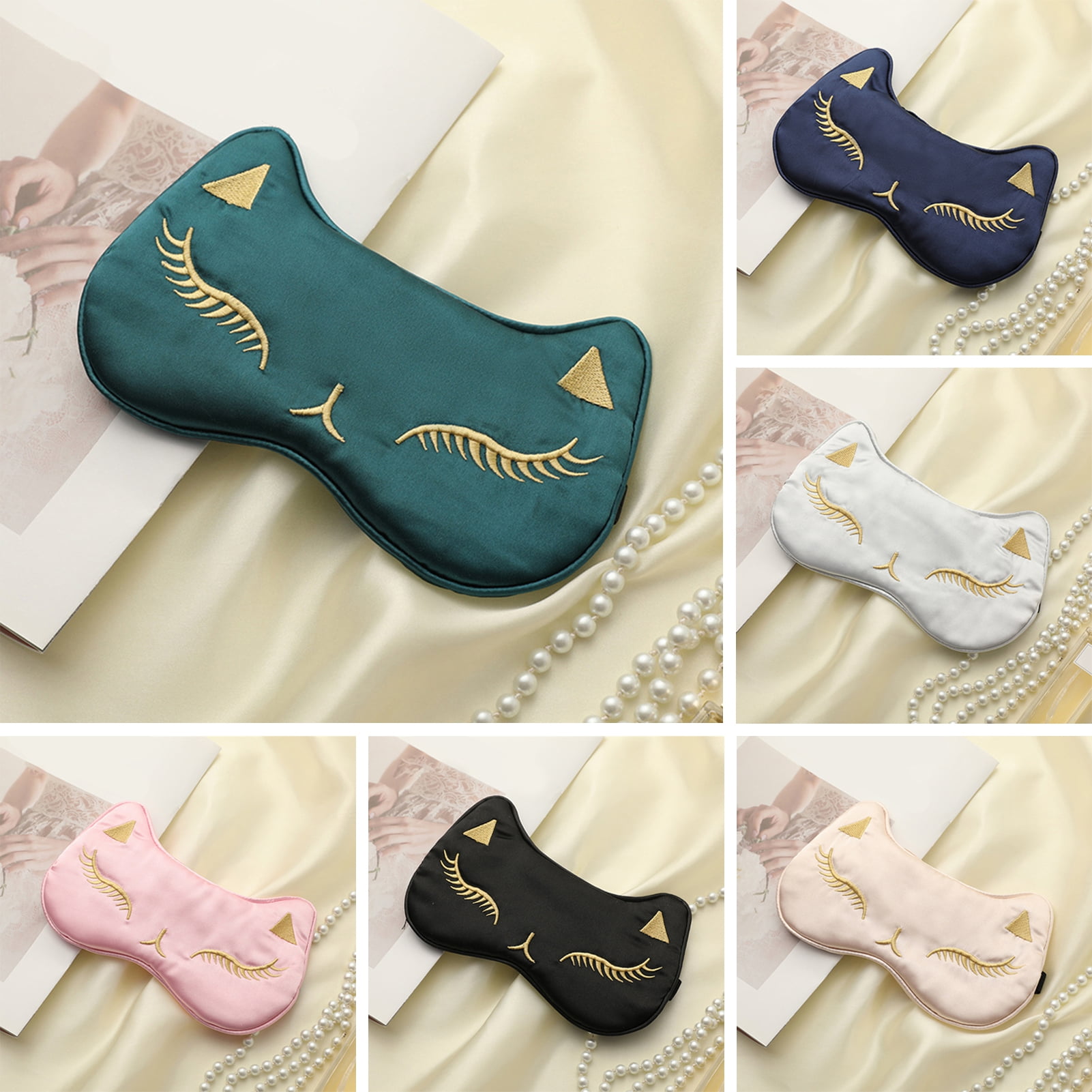 Eoperou Sleeping Eye Patch Adjustable Cartoon Embroidery Relax Eye ...