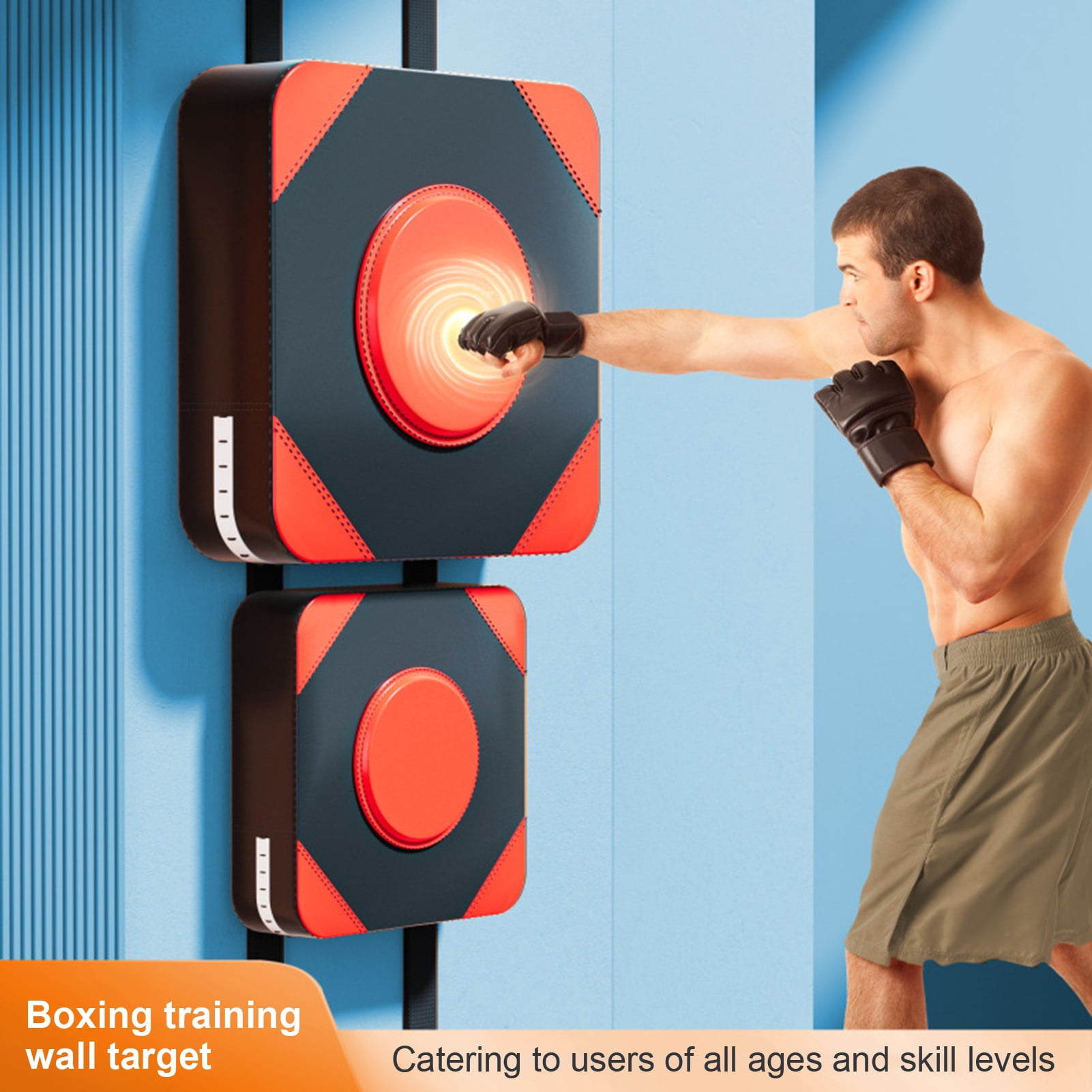 Eoperou Wall Boxing Pad: Faux Leather Elastic Foam Wall Mount Punching ...