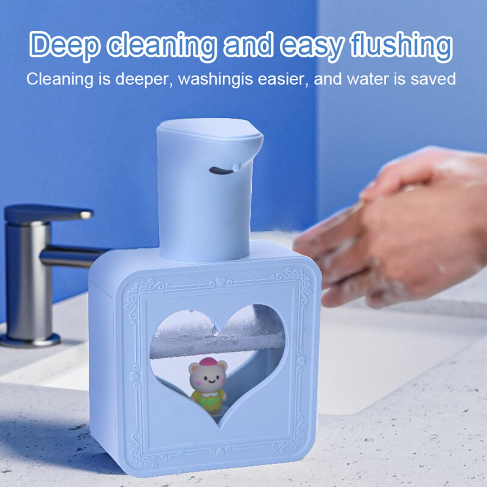 Eoperou Wall Mount Automatic Soap Dispenser - 400ML Touchless Infrared ...