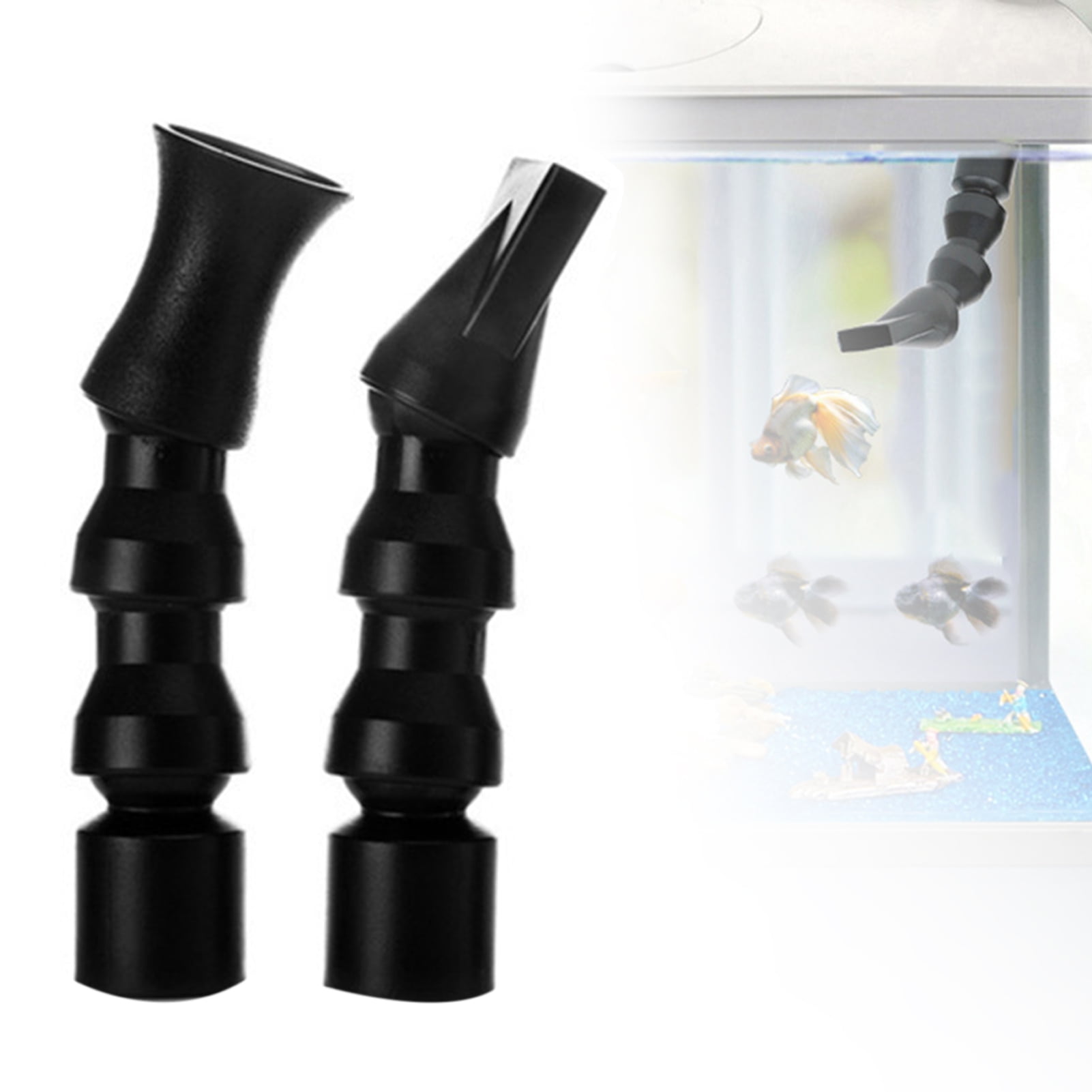 Eoperou Water Flow Accelerator Flat Duckbill Shape 360 Degree Rotation ...