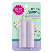 Eos 100% Natural & Organic Lip Balm Sticks- Variety Pack | 0.14 oz | 4 ...