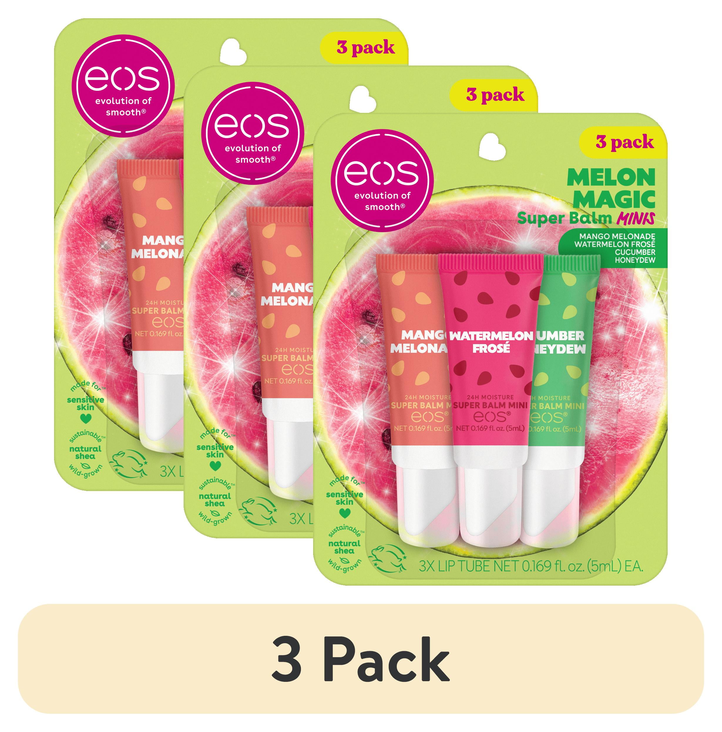 (3 pack) Eos 24H Moisture Super Balm Minis- Melon Magic, Lip Sleeping Mask, 0.169 fl oz, 3-Pack ...