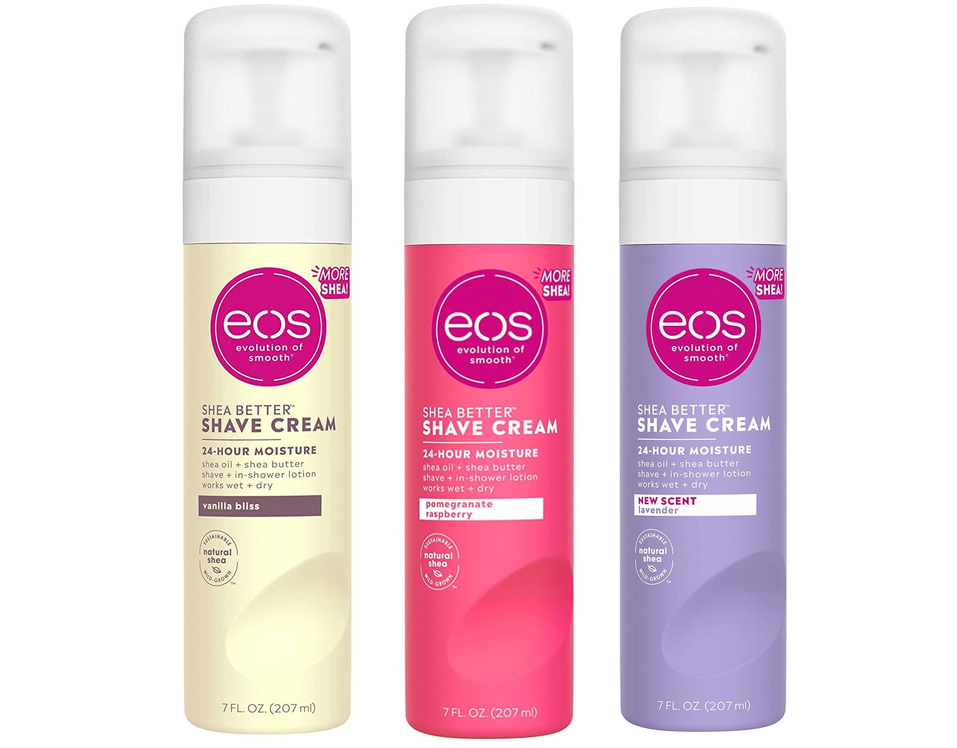 Eos Ultra Moisturizing Shave Cream Variety Pack: Pomegranate-Raspberry ...