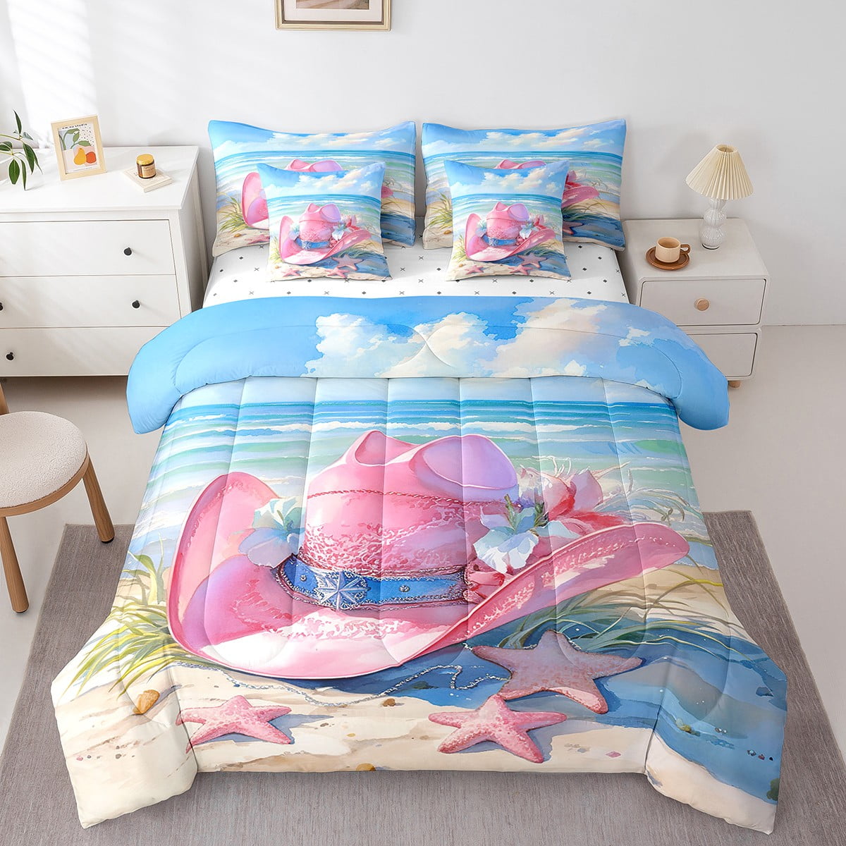 Eosebridal Cowgirl Comforter Set 7 Pieces Queen Size Western Bedding ...