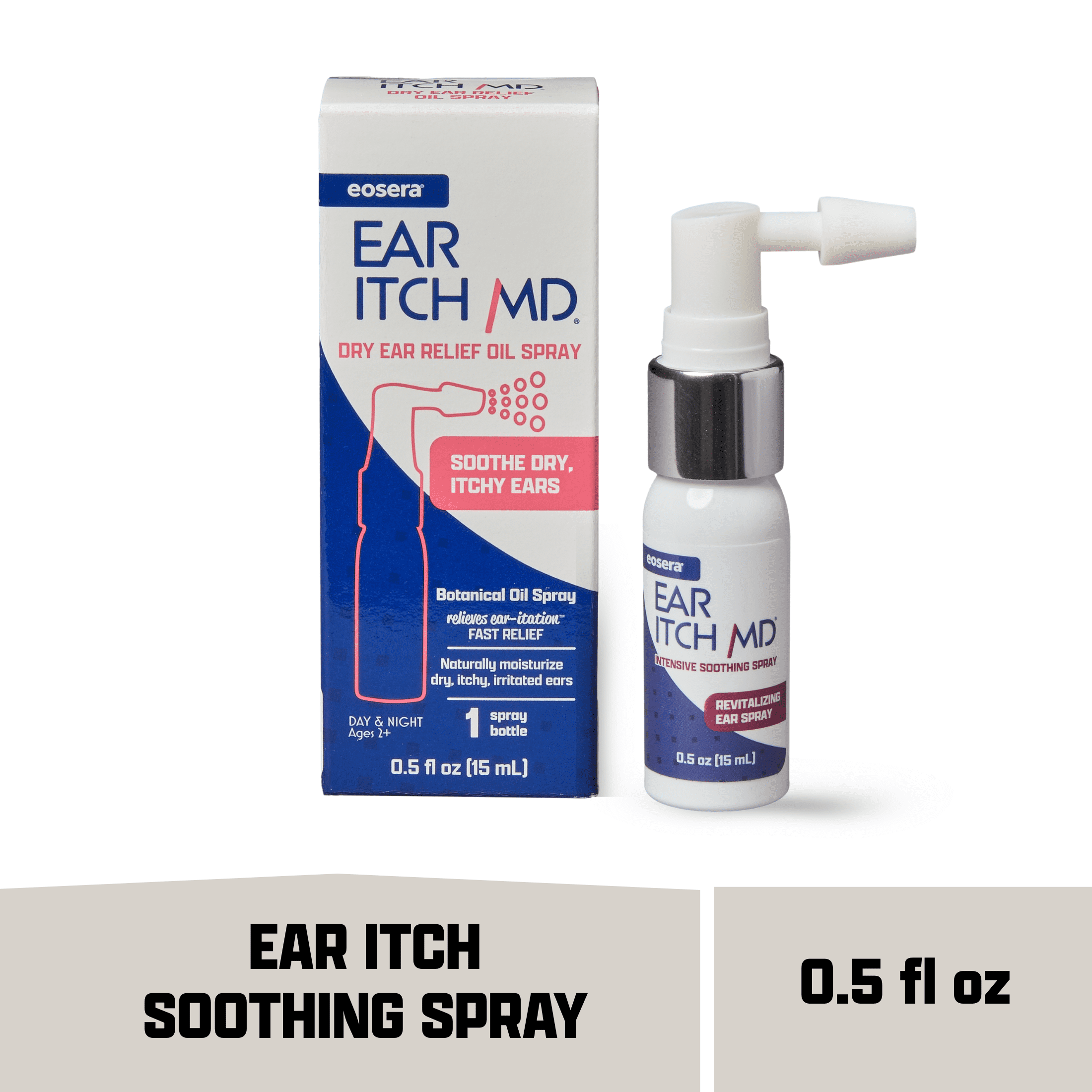 Eosera EAR ITCH MD Natural Dry Ear Relief Spray, 0.507 fl oz HSA/FSA ...