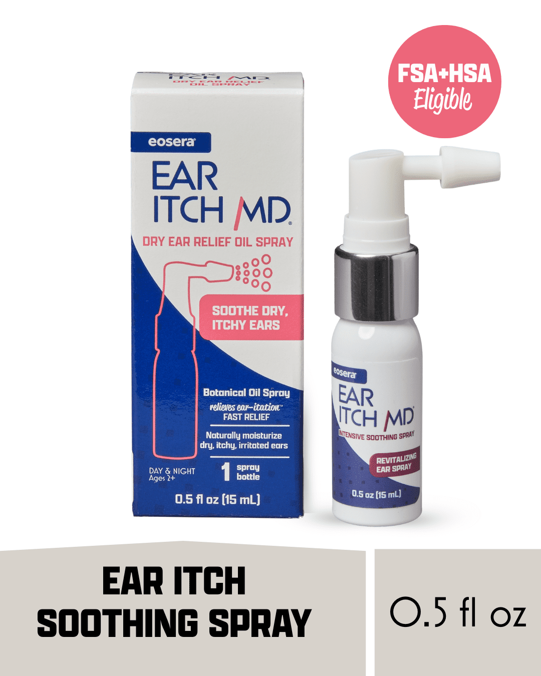 eosera® EAR ITCH MD® Dryness Relief Soothing Ear Spray 15mL - Walmart.com