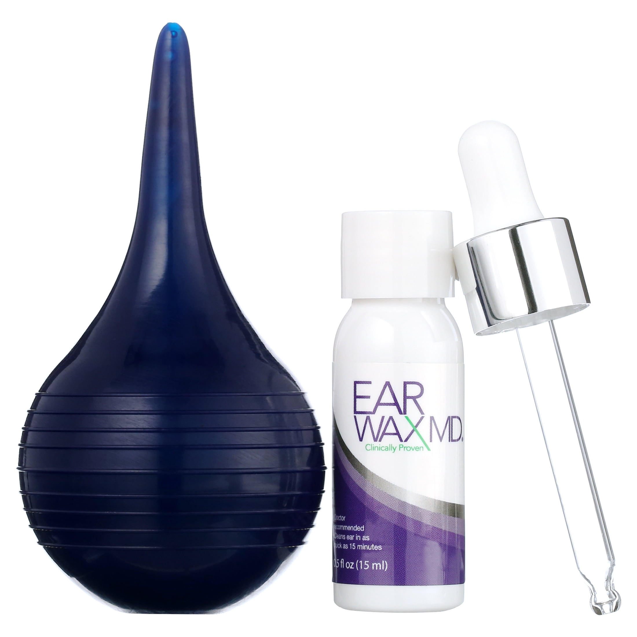 Eosera Earwax MD, Wax Wash Solution Cleaner Kit with Rinsing Bulb, 15 ...