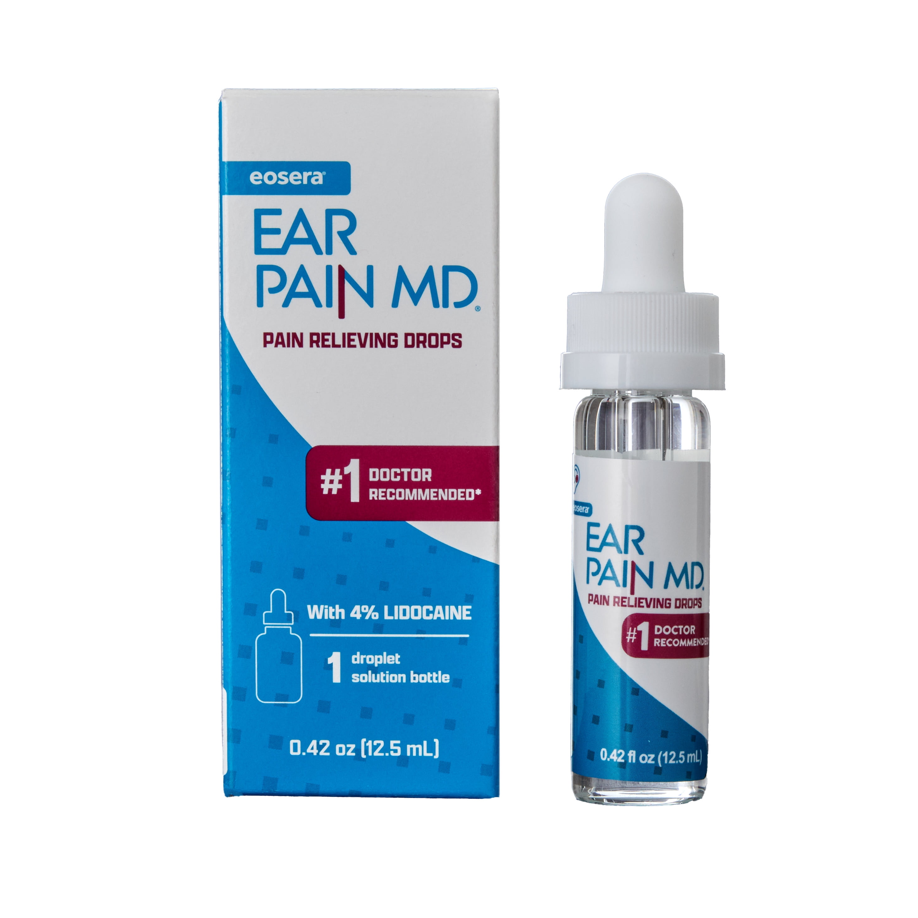 eosera® EAR PAIN MD® Pain Relieving Drops with 4% Lidocaine 12.5 mL ...