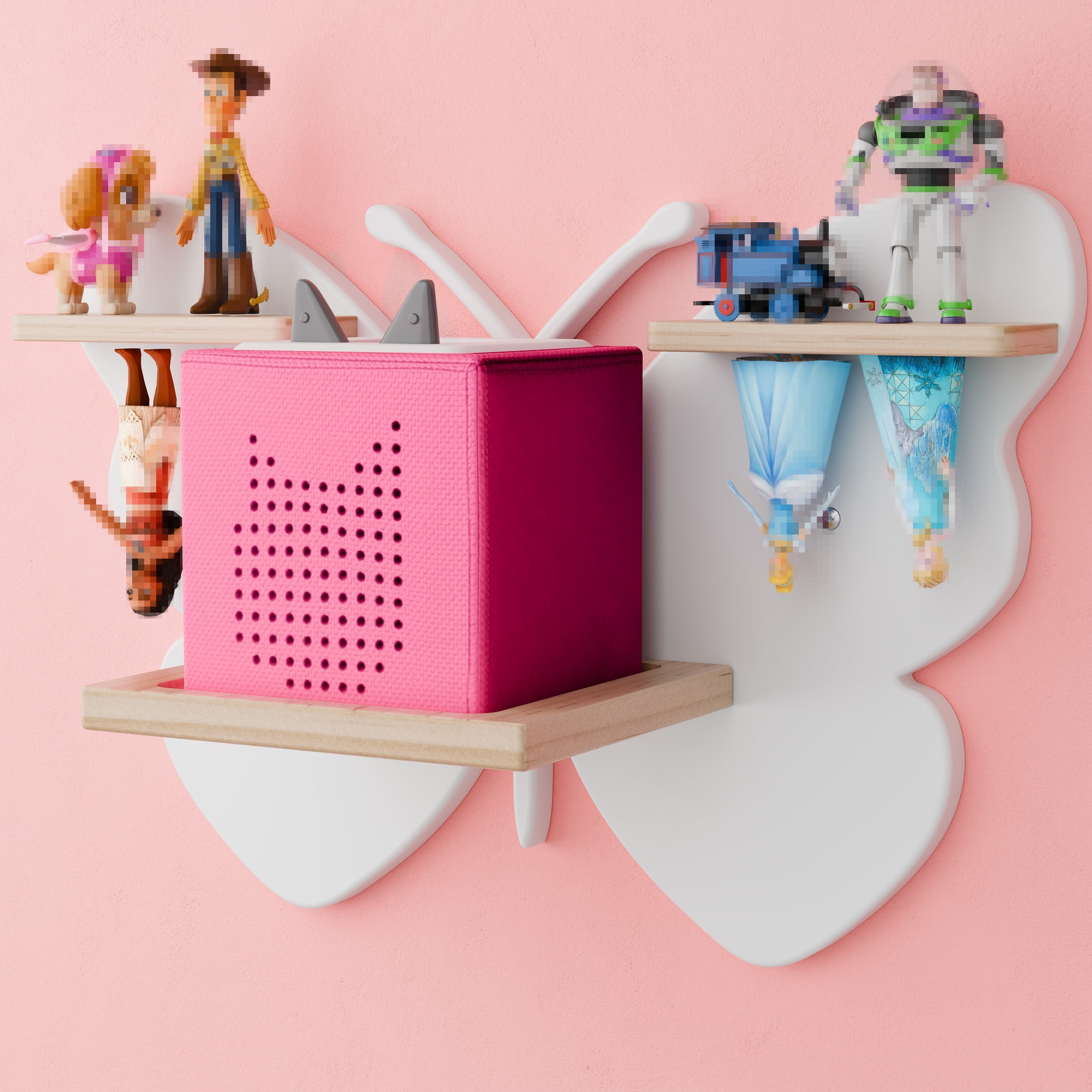 Eostbe Butterfly Tonie Shelf for Tonie and Tonie Box - White Magnetic ...