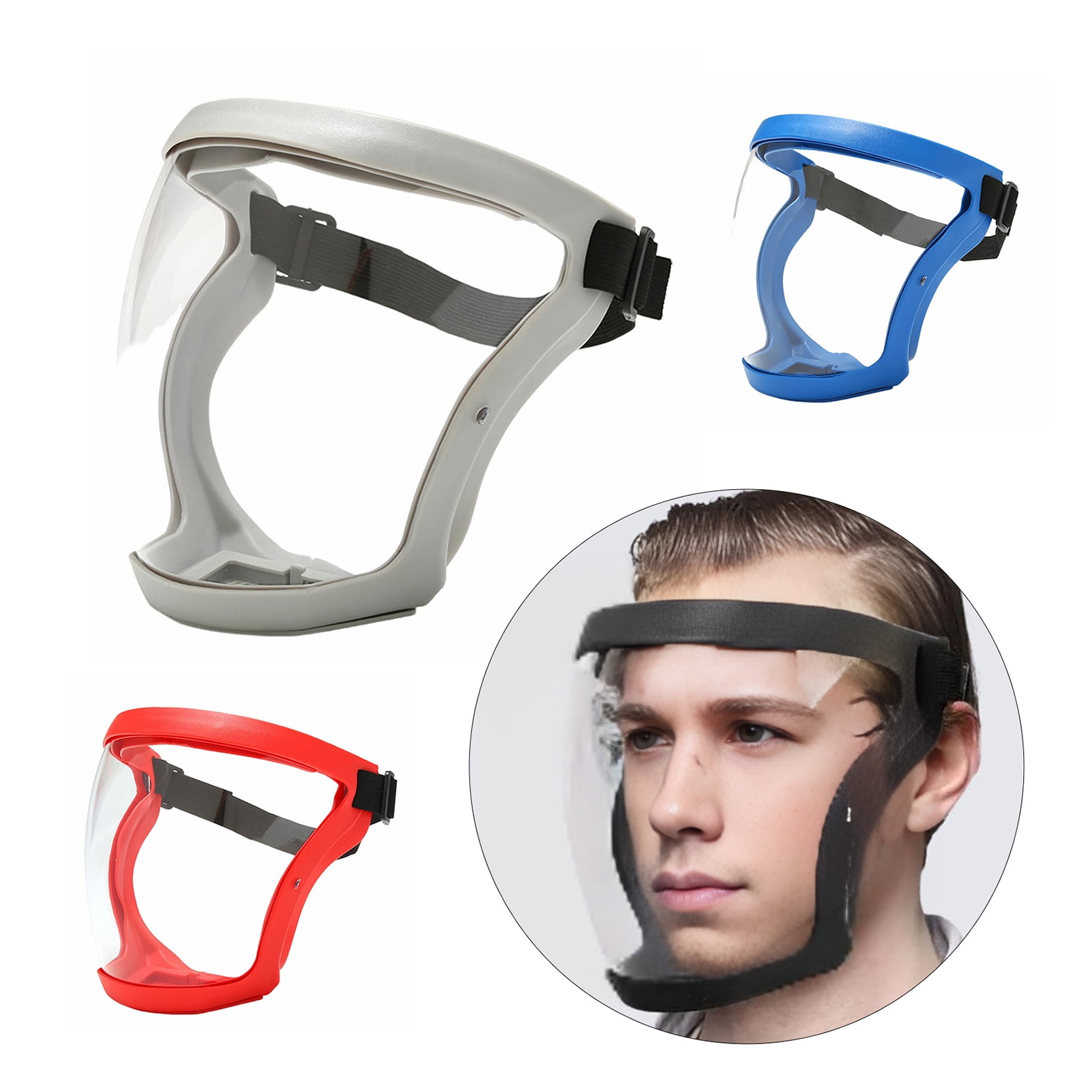 Eosunjian 1/2 Pcs Protective Goggles Anti Dust Fog Free Full Face ...