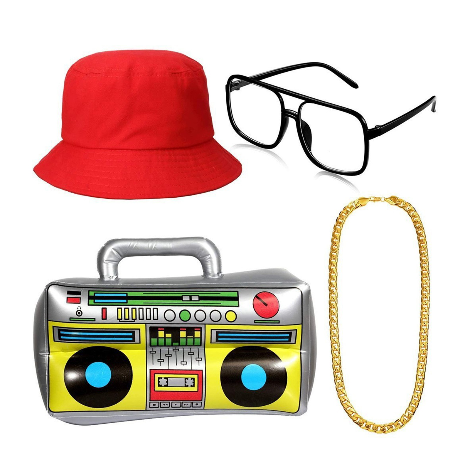 Eosunjian 1 Set Cosplay Accessory Set Inflatable Radio Necklace Ring ...