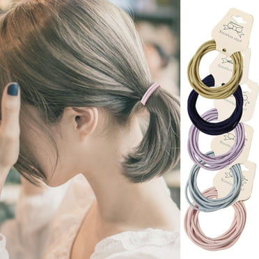 TSV 15pcs Elastic Hair Ties, No-Slip Pearls Hair Ropes, Multi-Layer ...