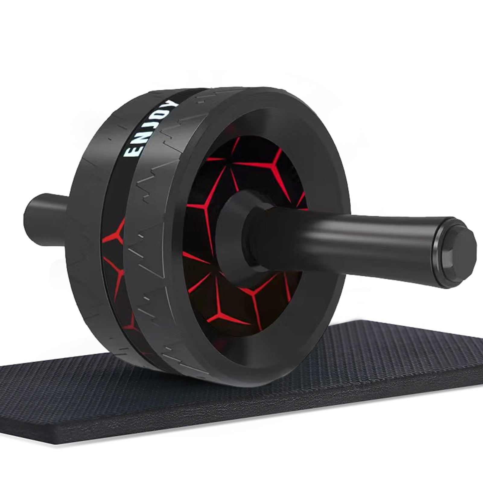 Sioweci Abdominal Roller Wheel with Kneeling Pad Wide Dual Wheels Anti ...