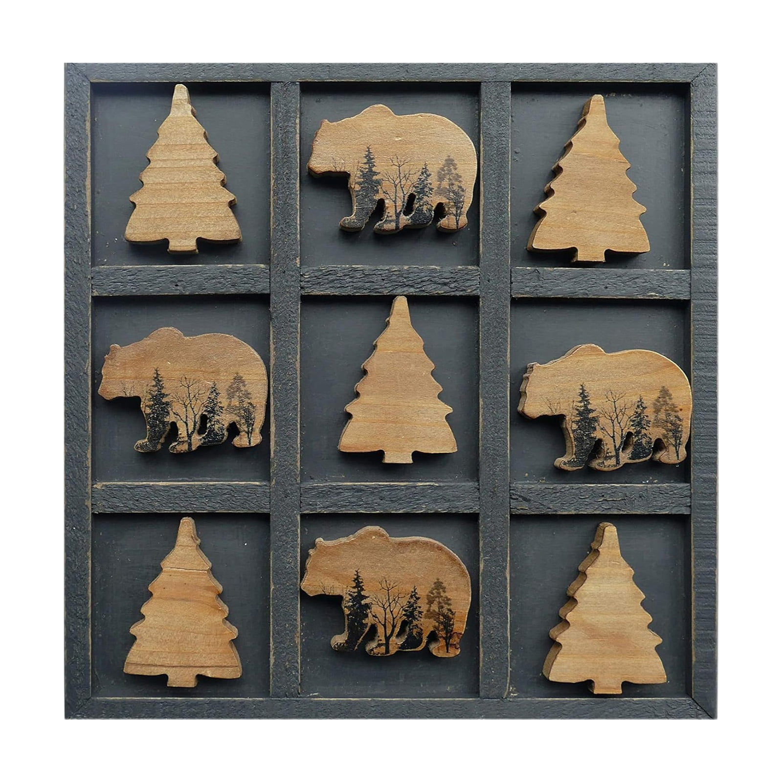 Eosunjian Bear Tree Design Game Wooden Checker Game Bear-themed ...