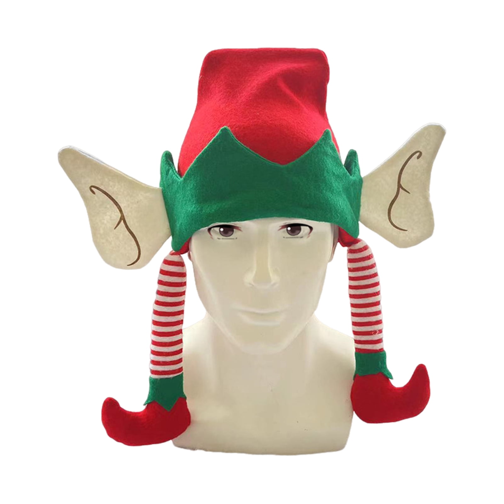 Eosunjian Christmas Hat Irish Day Elf Cap Cartoon Leg Decor Contrast ...
