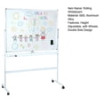 Eosunjian Double-Sided Rolling Whiteboard Dry Erase, 48" X 36" Large ...