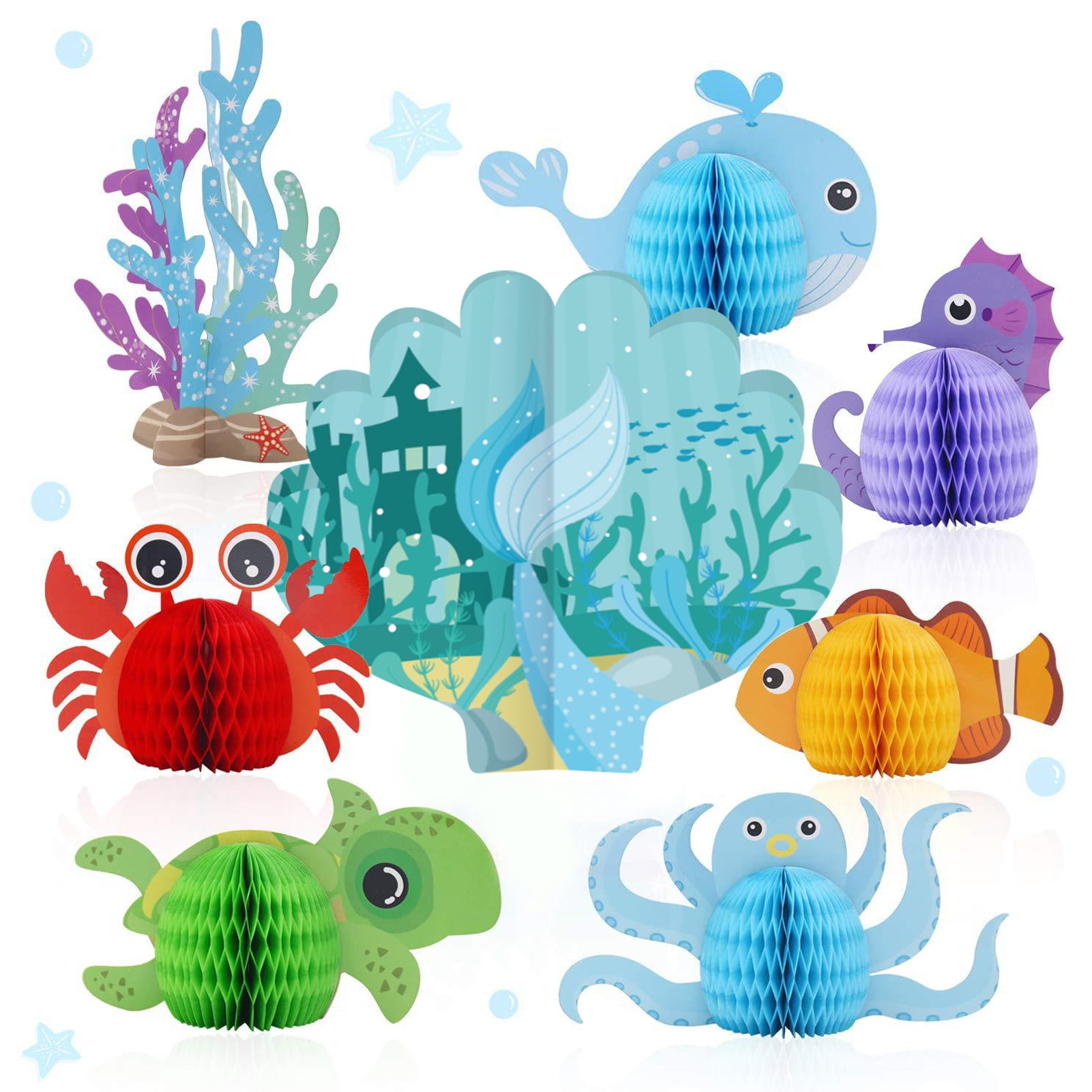 Eosunjian Exquisite Party Decor Ocean Honeycomb Decor Ocean Sea ...