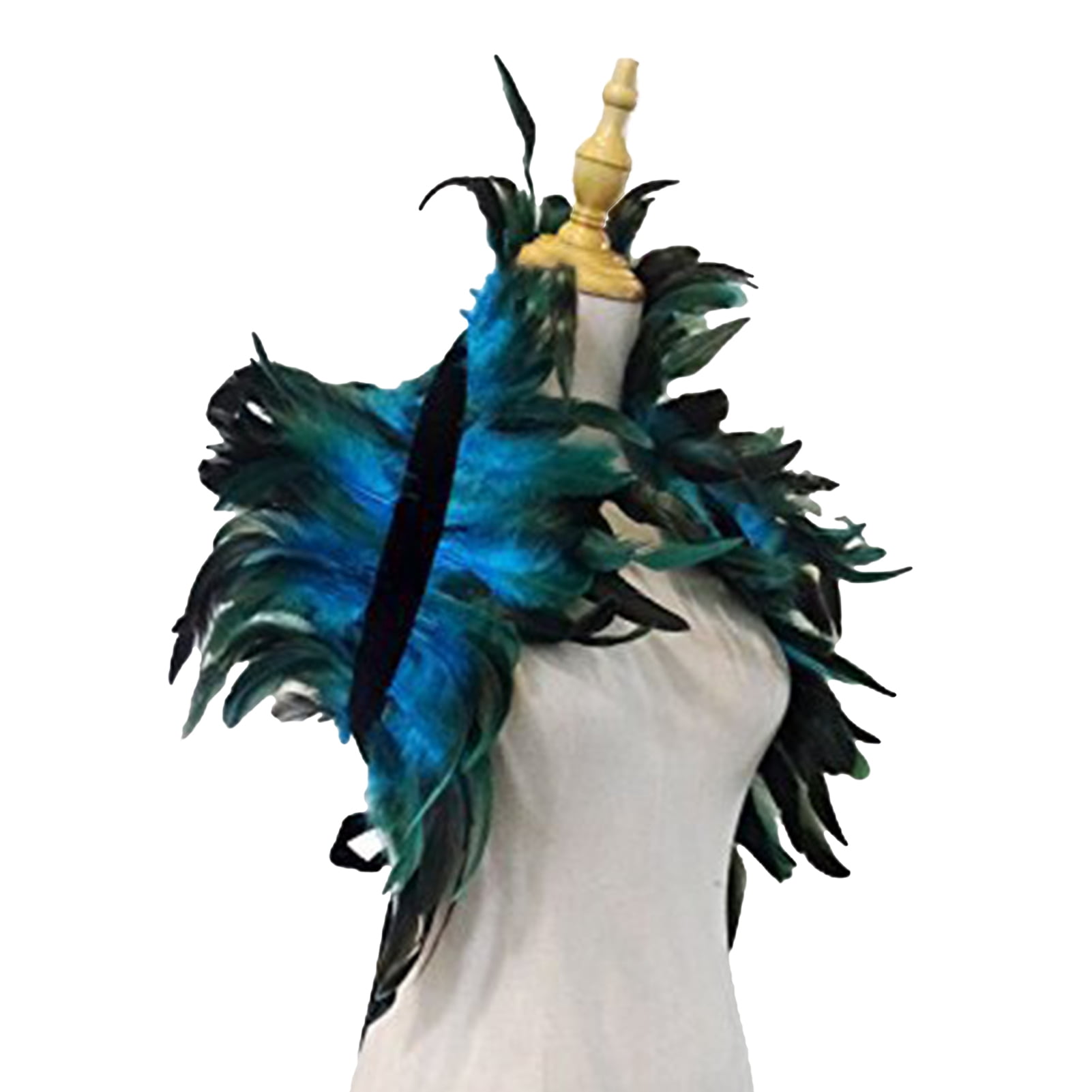 Eosunjian Fake Collar with Feathers Feathered Collar Style Fake Collar ...