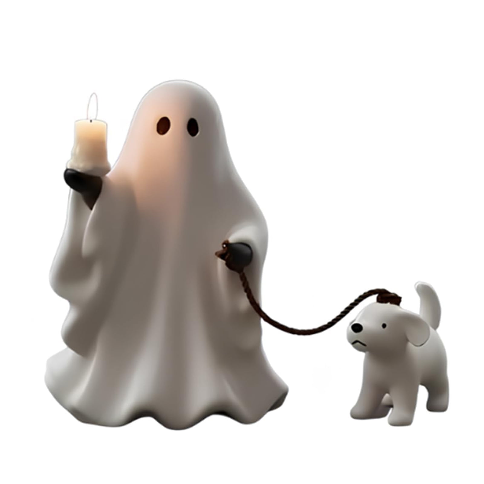 Eosunjian Ghost Figurine Resin Resin Ghost Dog Statue Ghost Pup Candle ...