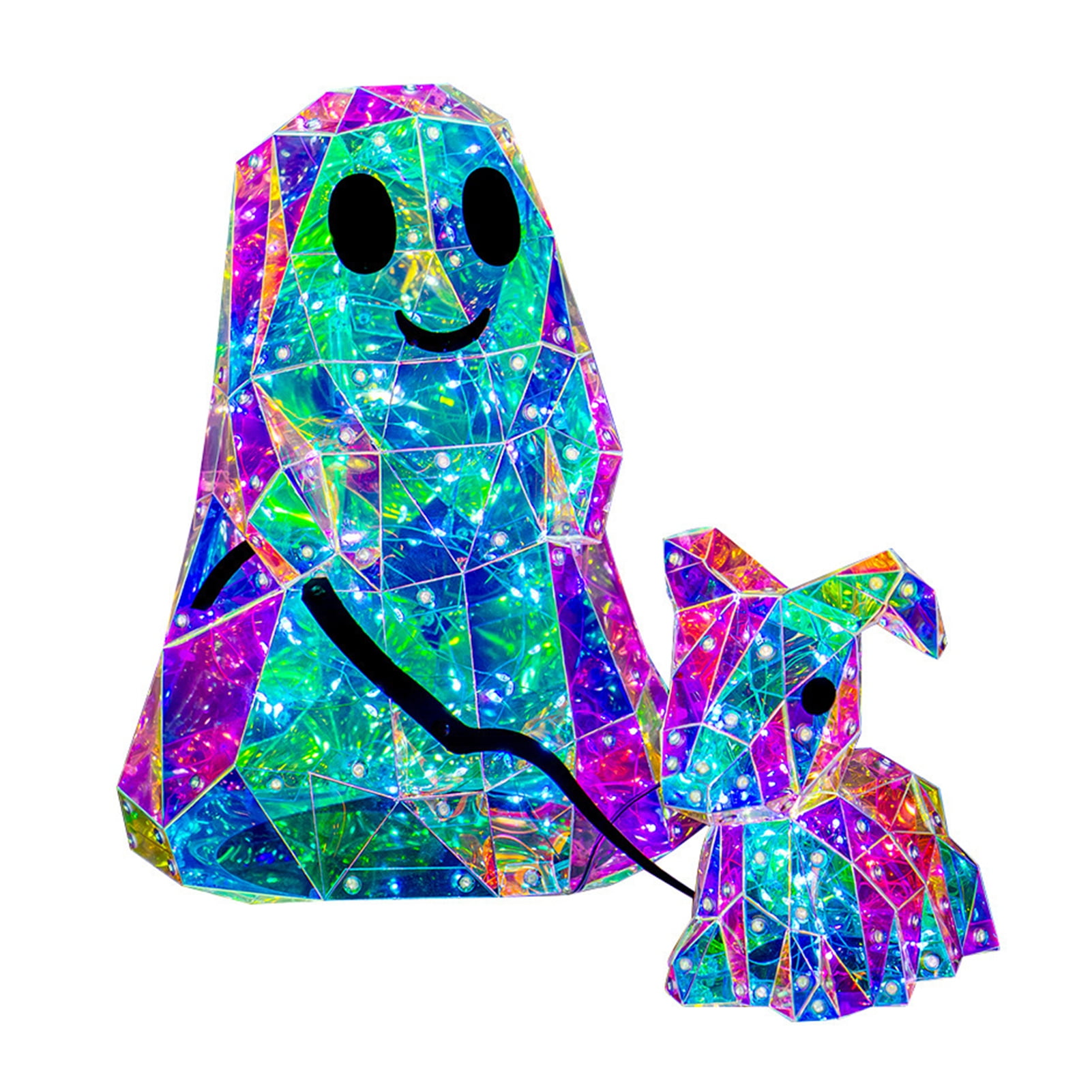 Eosunjian Halloween Ghost Figurine Decorative Ghost Lights Prismatic ...