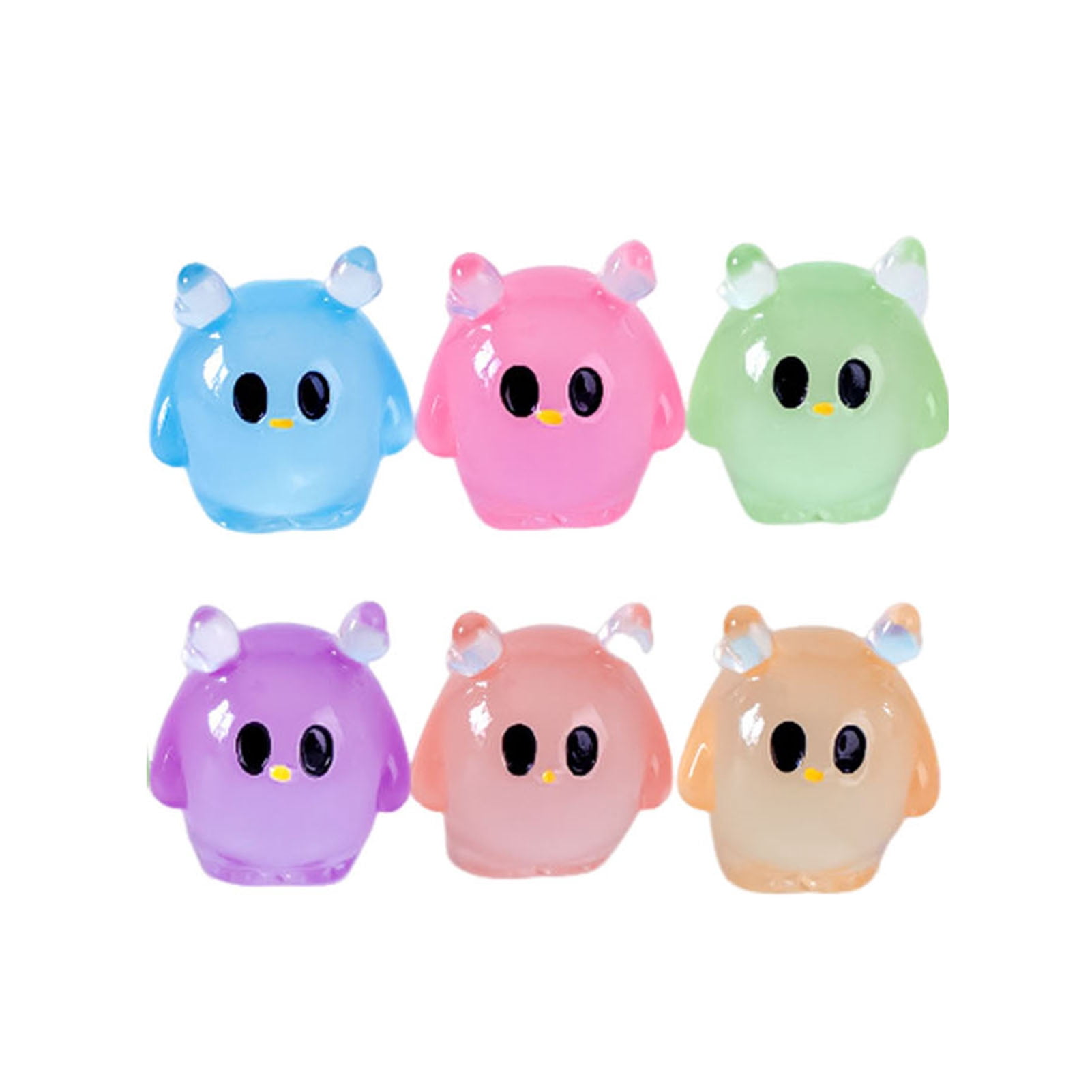 Eosunjian Halloween Resin Figurines Halloween Ornaments 6pcs Mini ...