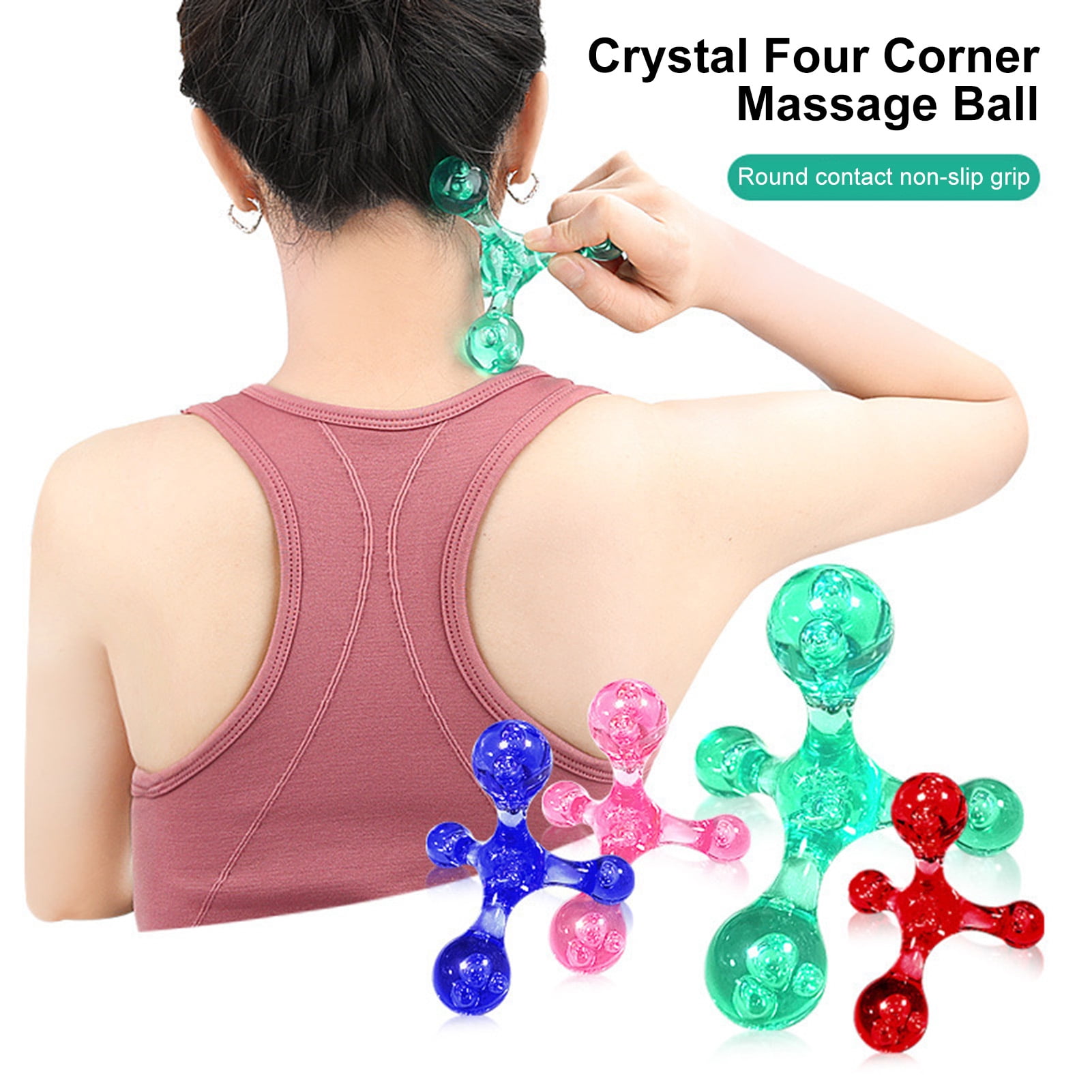 Sioweci Handheld Full Body Massager 4 Legged Pressure Point Deep Tissue ...