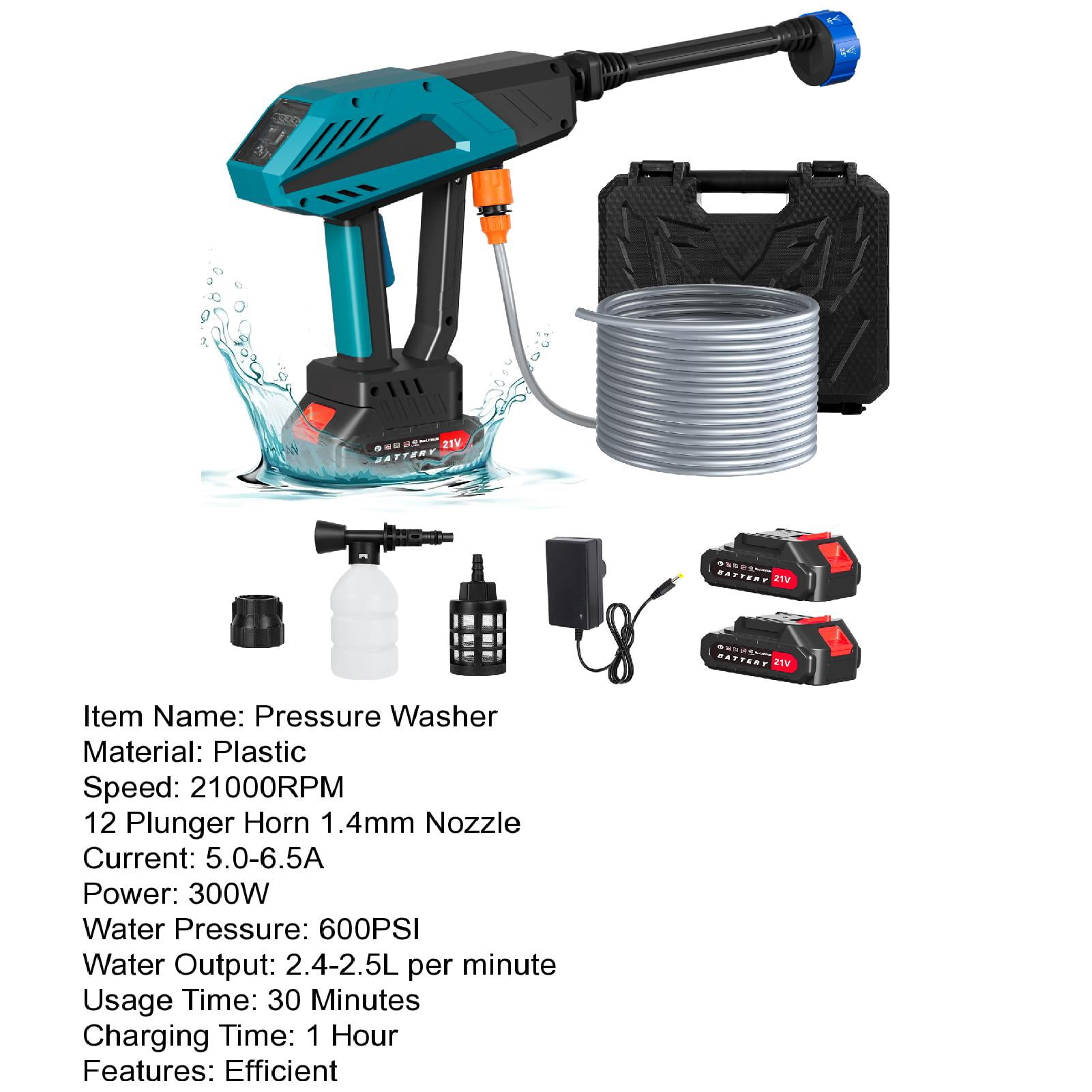 Eosunjian Handheld Pressure Washer,600 PSI Portable Power Washer ...